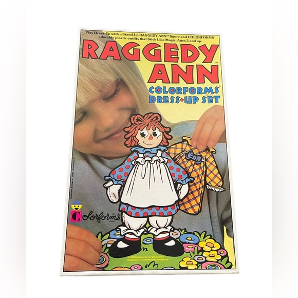 Toys | Vintage Raggedy Ann Colorforms Dress Up Set | Poshmark